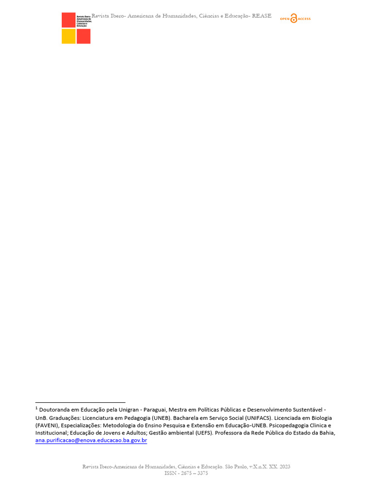 Revista REASE) - Ana Cristina Silva Da Purificação | PDF | Assédio ...