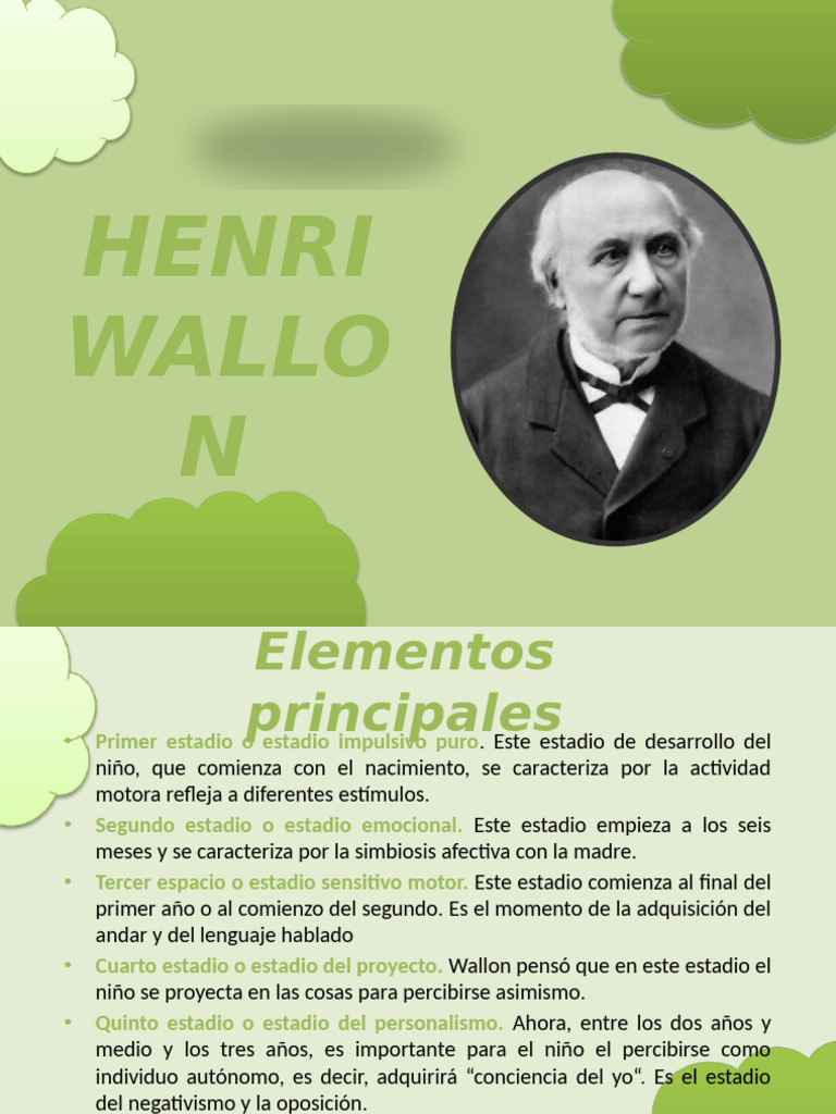 Henri Wallon 1 | PDF | Desarrollo cognitivo | Aprendizaje