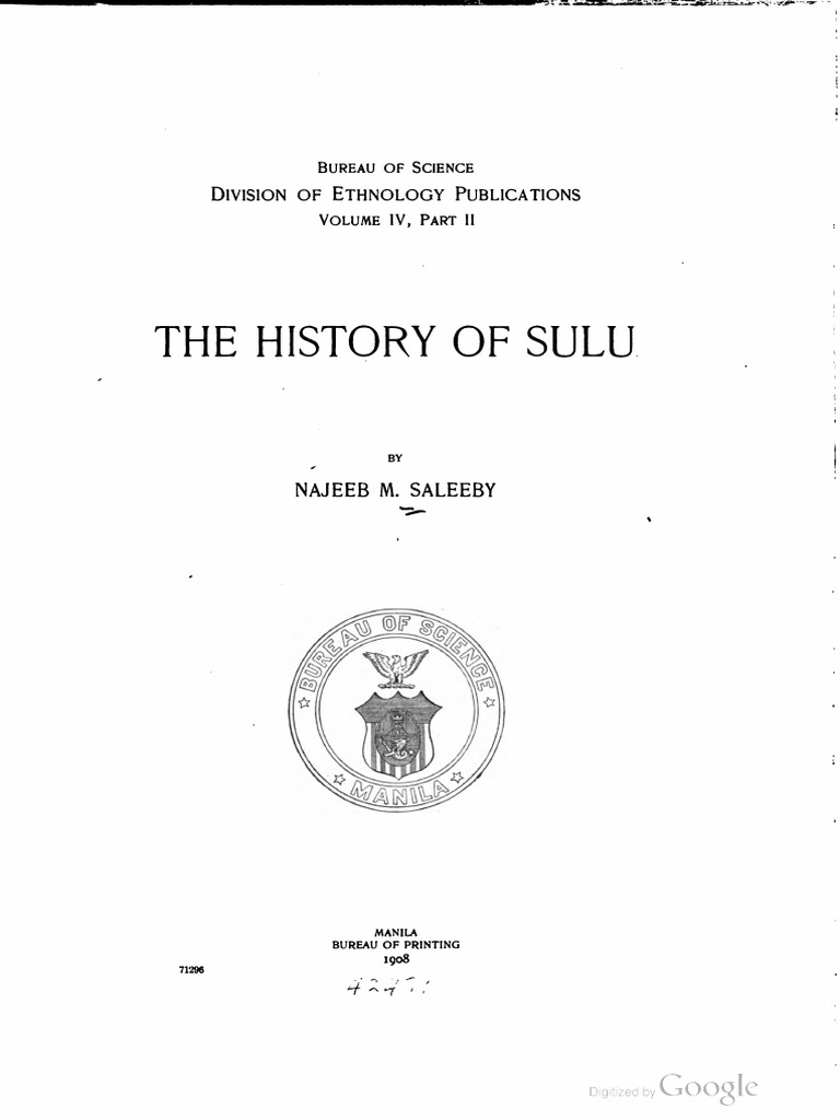 1908 The History of Sulu | PDF | Public Domain | Google Books