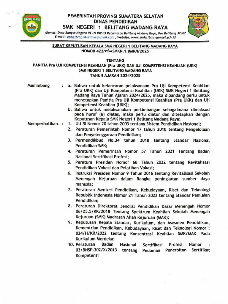 SK Ukk T. A 2024-2025 | PDF