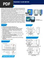 Datasheet STUF 280T New | PDF | Flow Measurement | Ultrasound