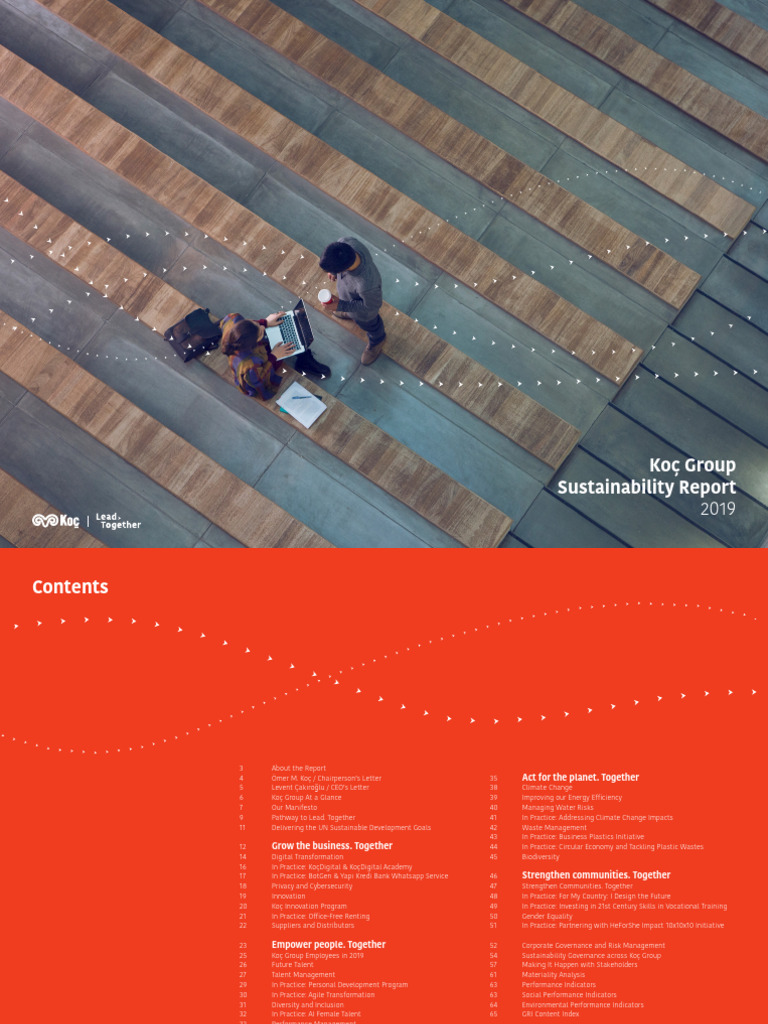 Koc Grup Surdurulebilirlik Raporu 2019 | PDF | Sustainability ...