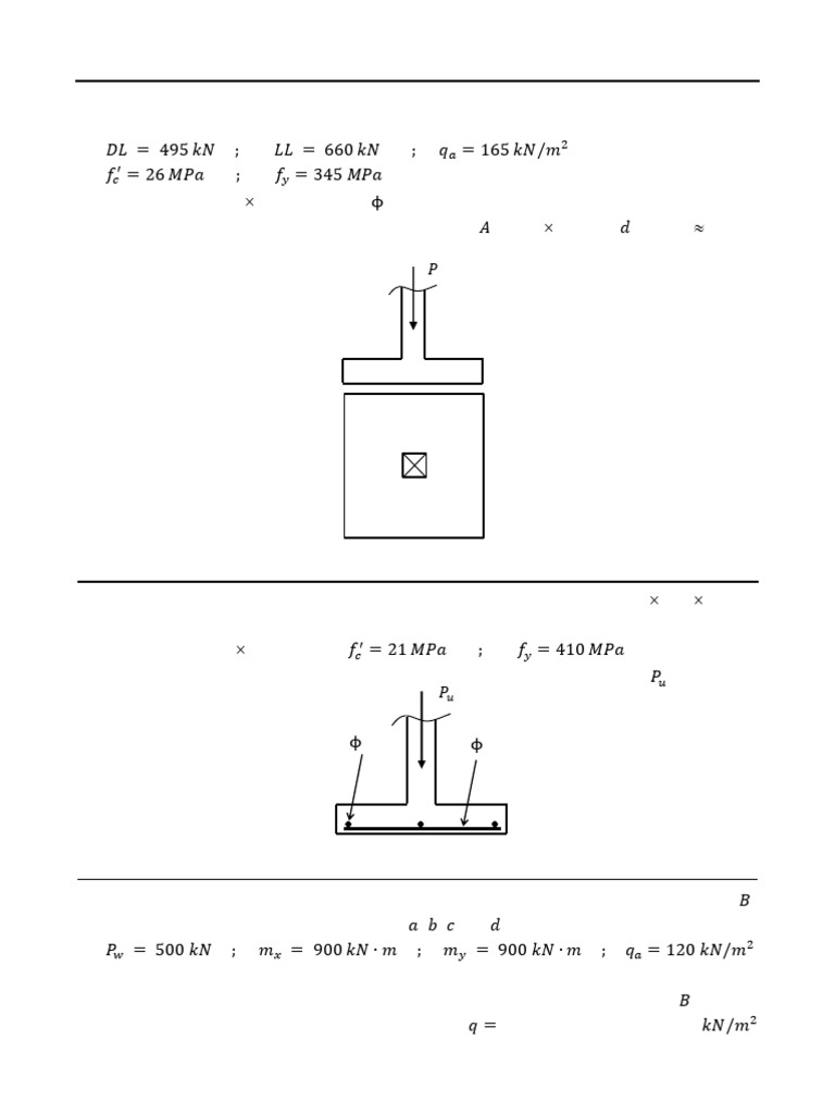 Spread Footing Design Homework Solutions | PDF | Building Engineering ...