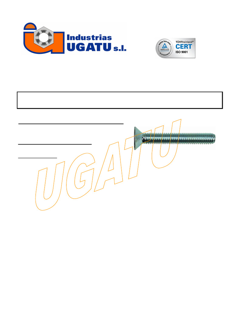 Din 7991 | PDF | Tornillo | Ingeniería mecánica