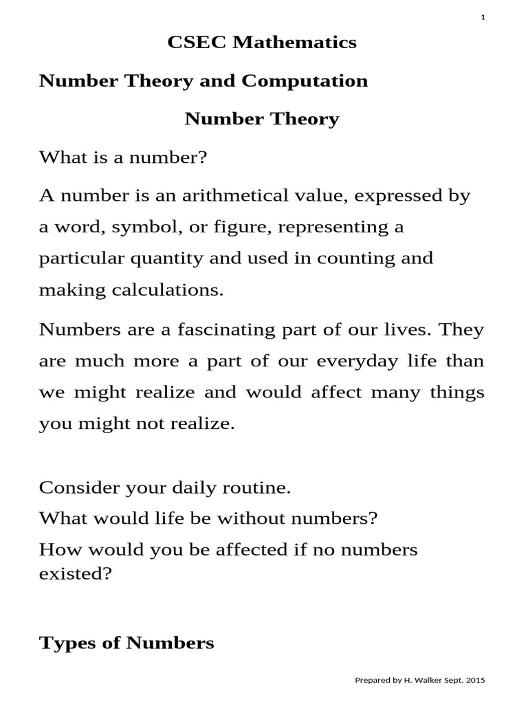 Number Theory and Computation | PDF | Numbers | Multiplication