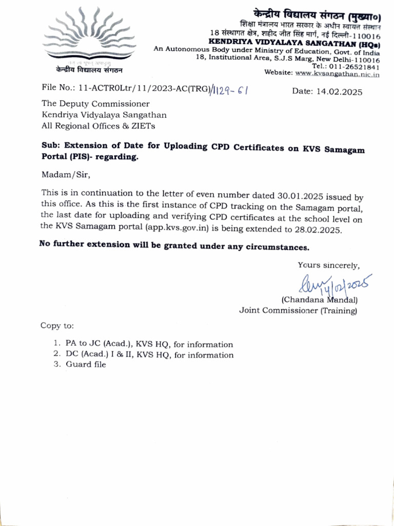 CPD Date Extension | PDF