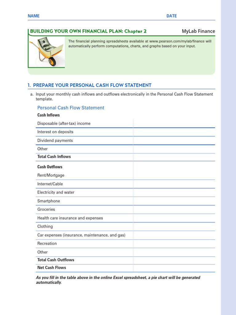Personal Finance Planning Template | PDF | Balance Sheet | Cash Flow ...