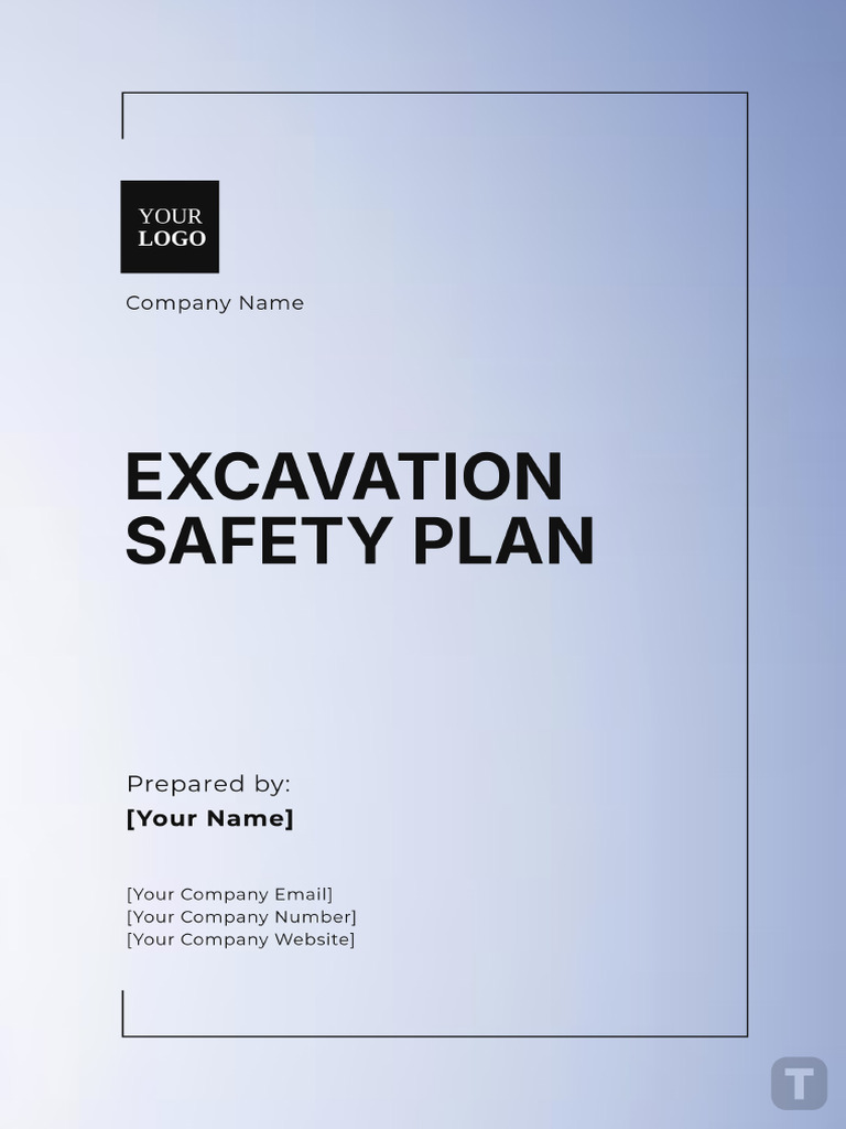 Excavation Safety Plan Template | PDF
