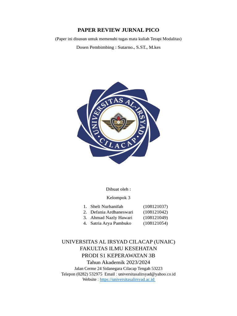 Pak Tarno Kel.3 - KEP. MODALITAS | PDF