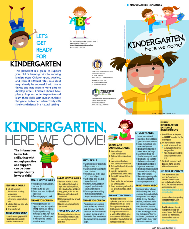 Kindergarten Here We Come | PDF