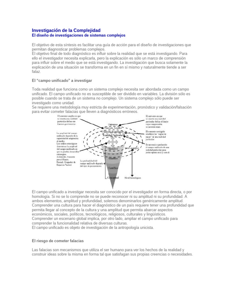 Investigación de La Complejidad | PDF | Falacia | Realidad