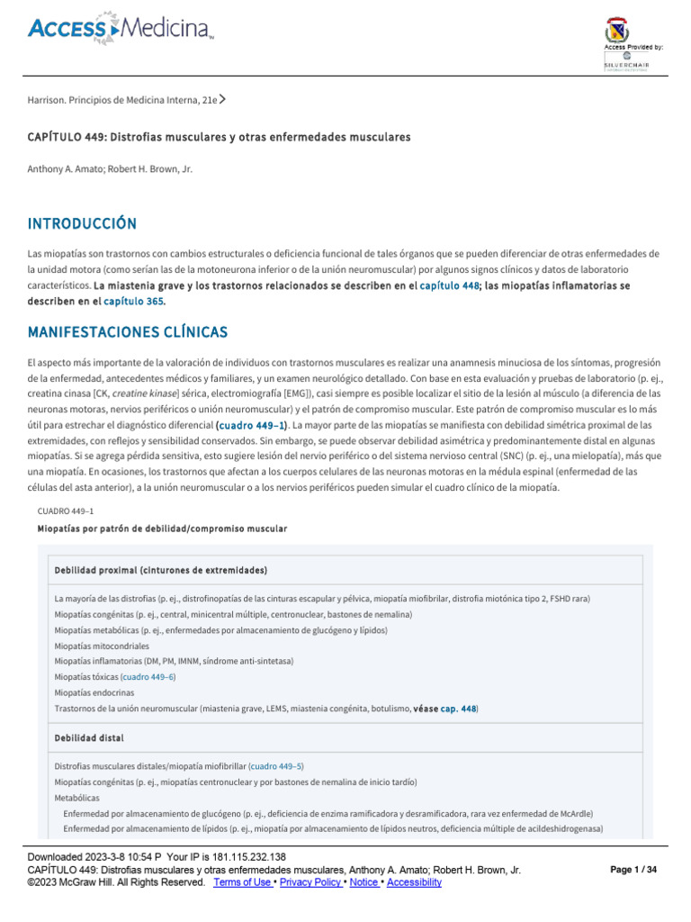 Distrofias Musculares | PDF | Electromiografia | Nervio