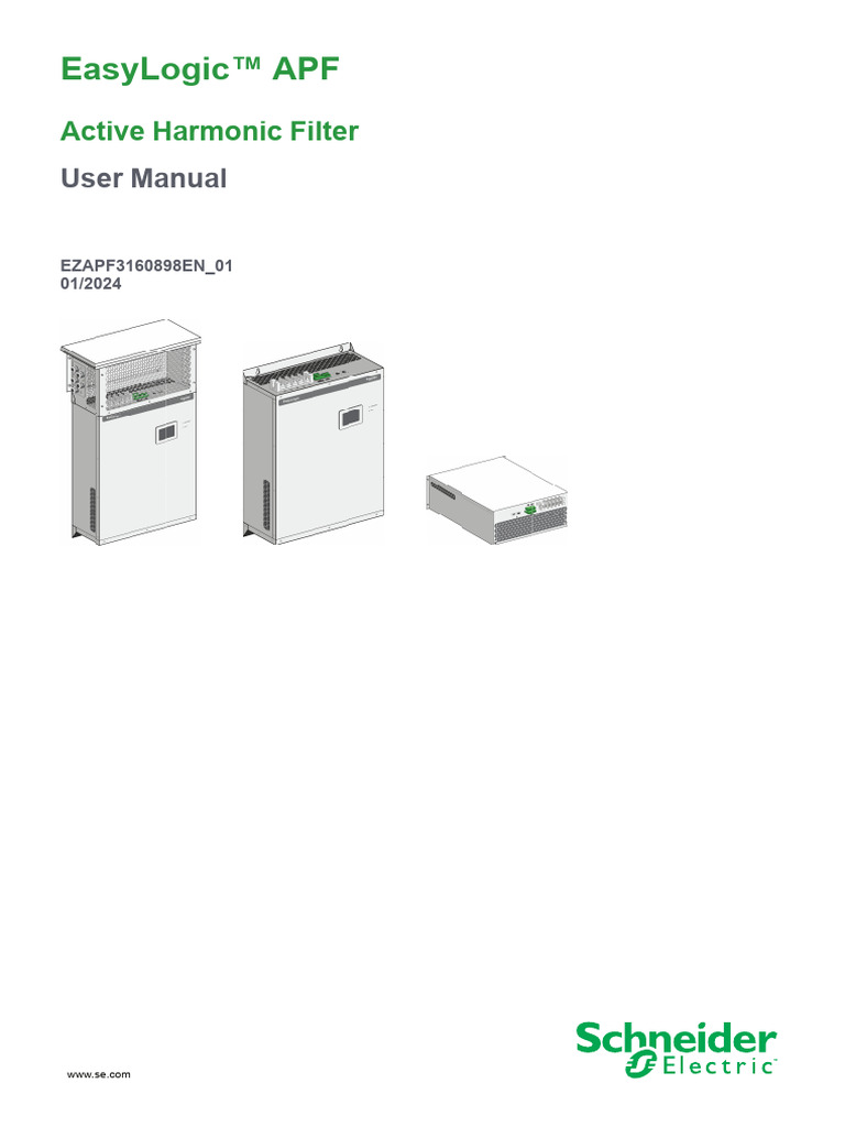EasyLogic™ APF User Manual EZAPF3160898EN_01 | PDF | User Interface | Parameter (Computer ...
