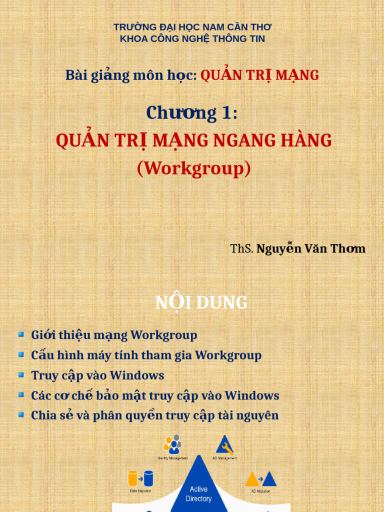 Chuong 1-Quan Tri Mang Workgroup - Edit | PDF
