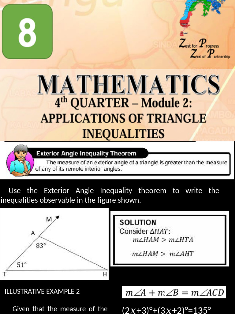 Exterior Angle Inequality Examples | PDF