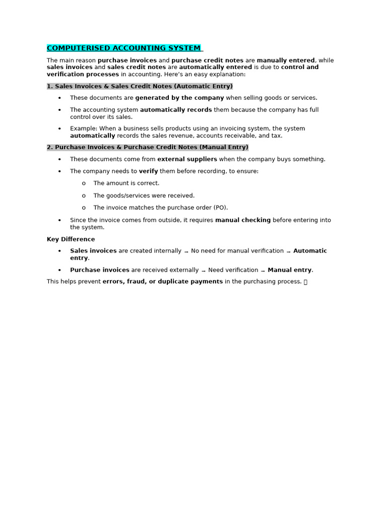 Computerised Accounting System Pdf