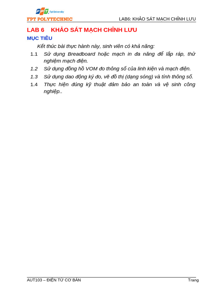 AUT103-Lab6 - Chinh Luu | PDF