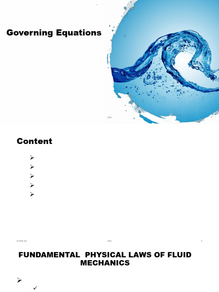 ME2113-Governing_Equations-I_Conservation-of-mass (1) | PDF | Fluid ...