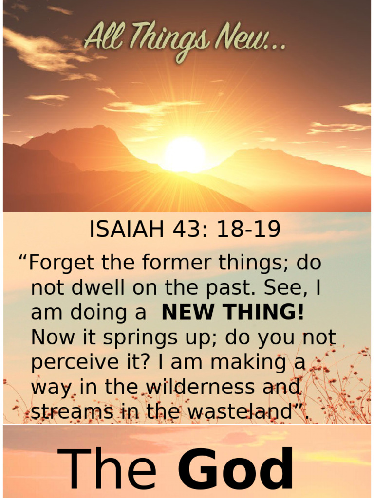 God Makes All Things NEW | PDF