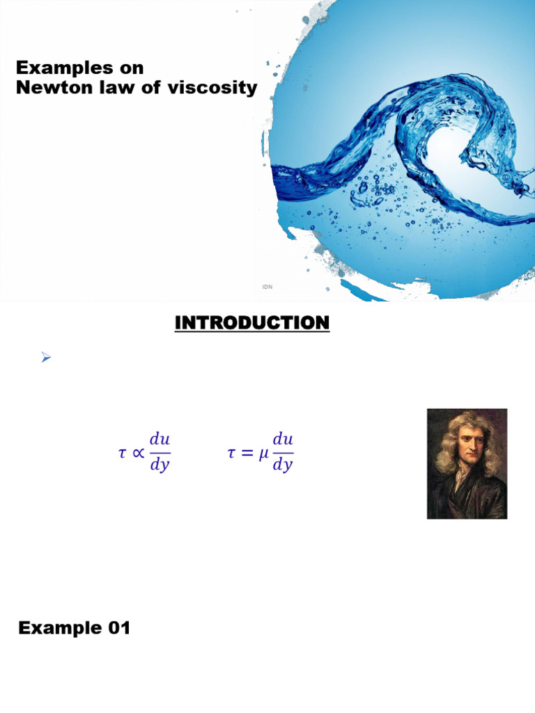 Newton's Law of Viscosity Explained | PDF | Viscosity | Shear Stress