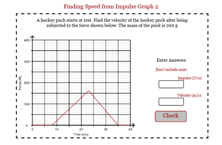 Calculate Hockey Puck Velocity from Impulse | PDF