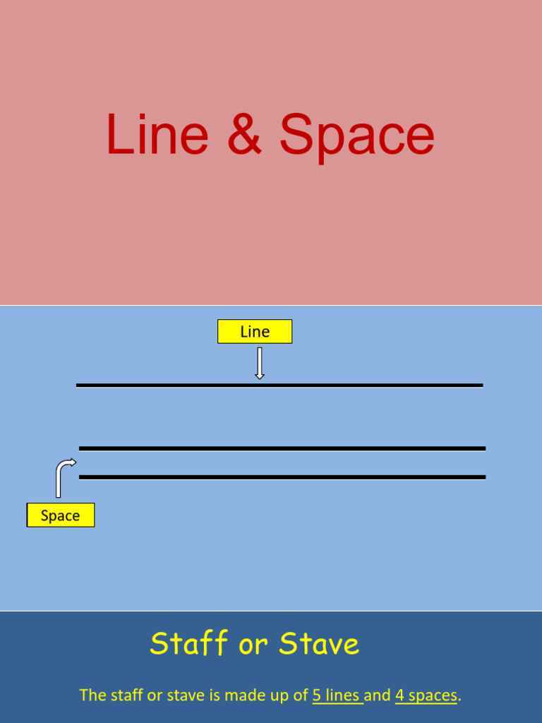 Line and space & Treble Clef | PDF