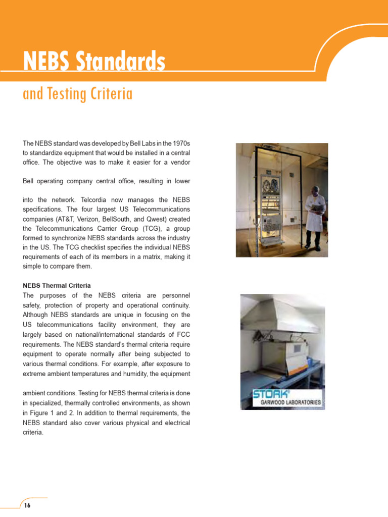 NEBS Standards and Thermal Testing Criteria | PDF | Humidity ...