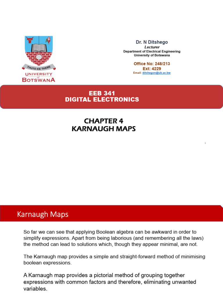 Simplifying Boolean Expressions with K-maps | PDF | Mathematical Logic | Mathematics