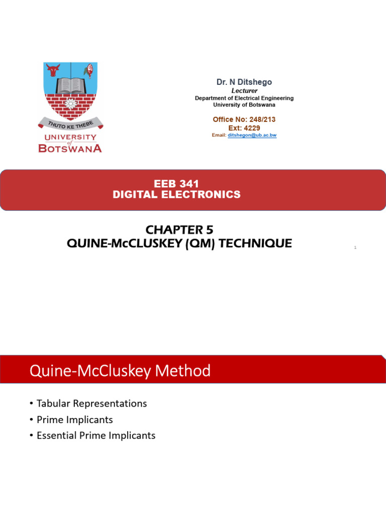 EEB341.Chapter05 QM - Technique | PDF | Applied Mathematics | Mathematics