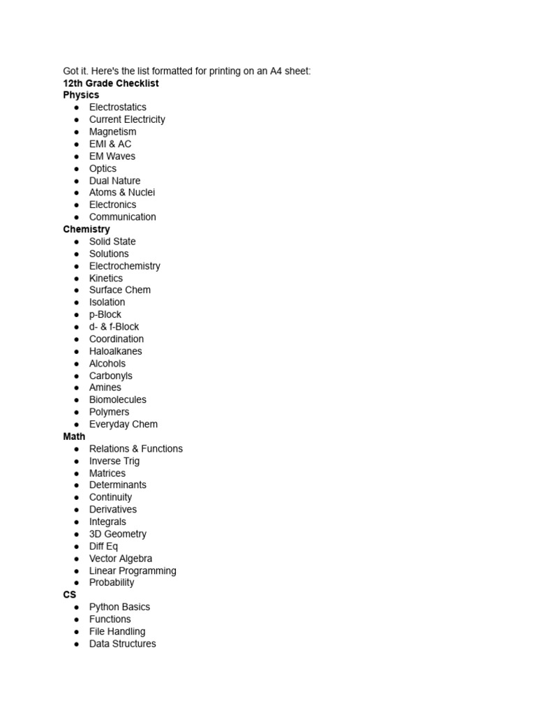 I All in One A4 Sheet Size For Print | PDF