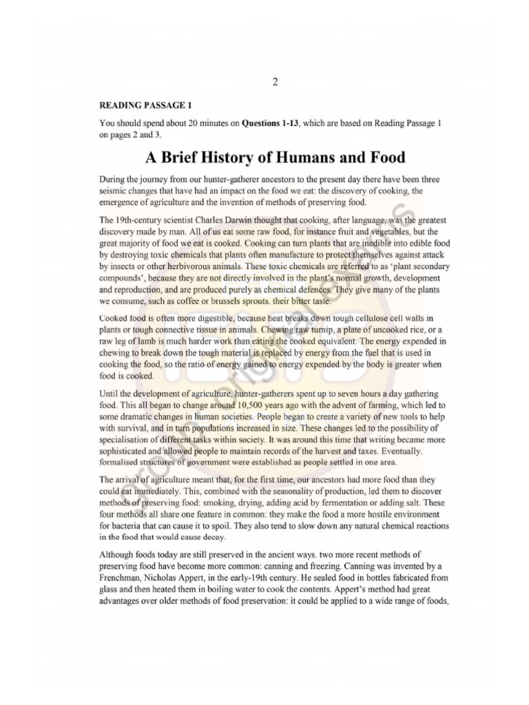 IELTS Reading Practice Test | PDF