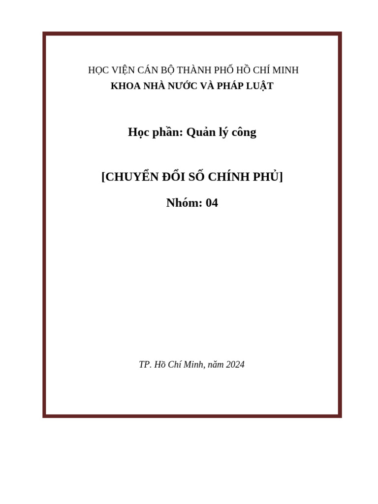 QLC Chuyen Doi So Chinh Phu 2024 2 | PDF