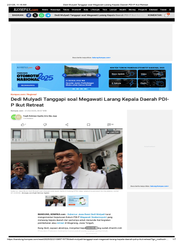 Dedi Mulyadi Tanggapi soal Megawati | PDF