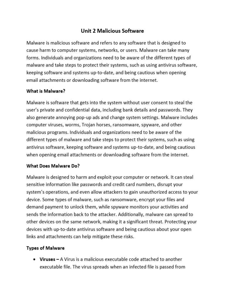 Understanding Malware Types and Risks | PDF | Computer Virus | Malware
