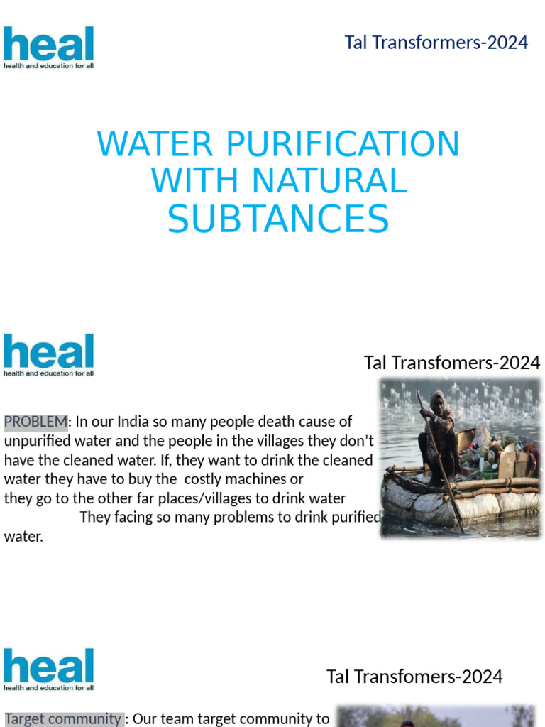 Water Purification | PDF | Water | Environmental Science