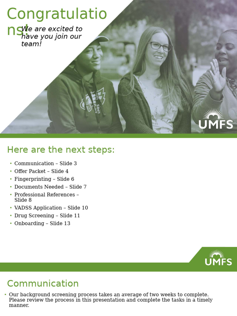 Job Offer-Next Steps | PDF | Vehicle Insurance