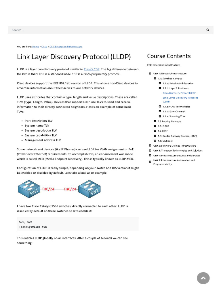 Link Layer Discovery Protocol (LLDP) | PDF