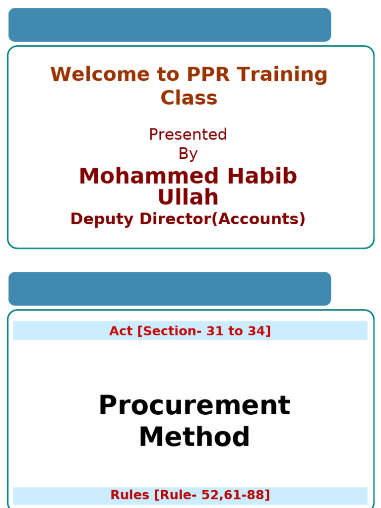 Public Procurement Training Guide | PDF | Specification (Technical ...