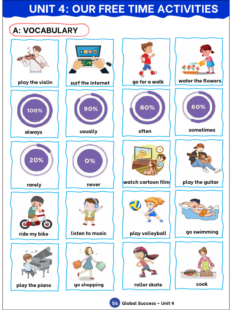 Freetime Activities Học 2b | PDF