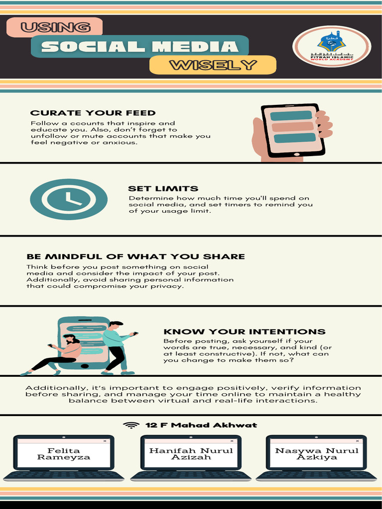 Infografis - 12FMahad USING MEDIA WISELY | PDF