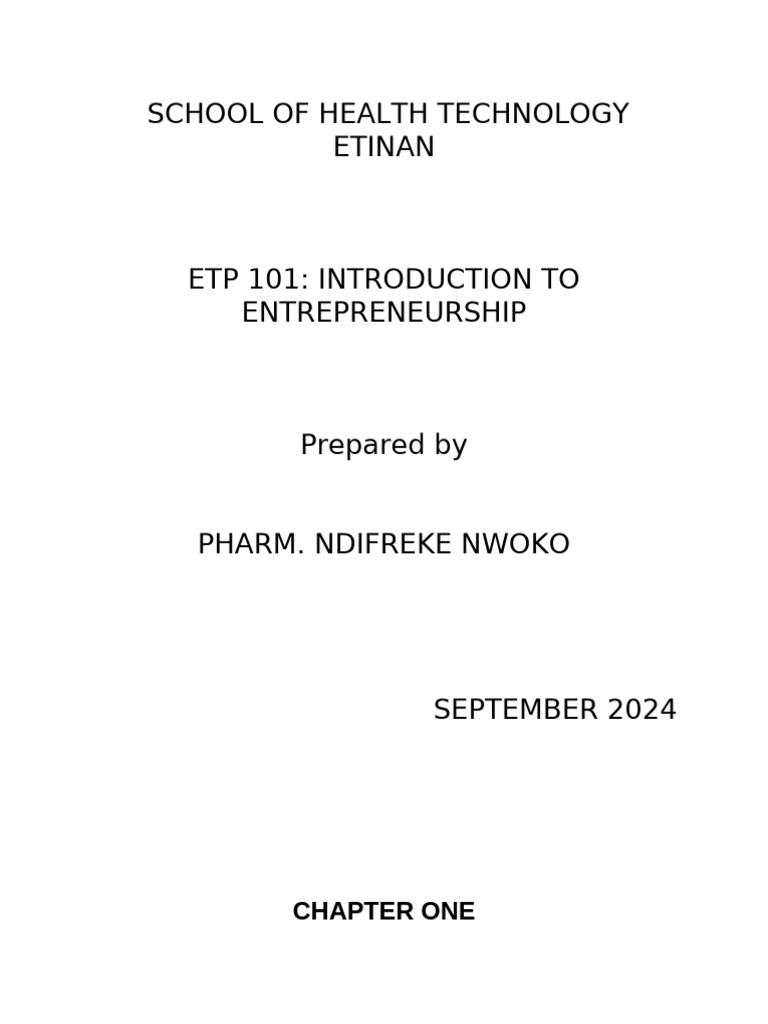 Entrepreneurship 101 20242025 | PDF | Entrepreneurship | Social ...