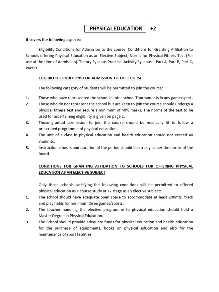 Syll P Edu 12 17 05 2024 | PDF | Physical Fitness | Track And Field