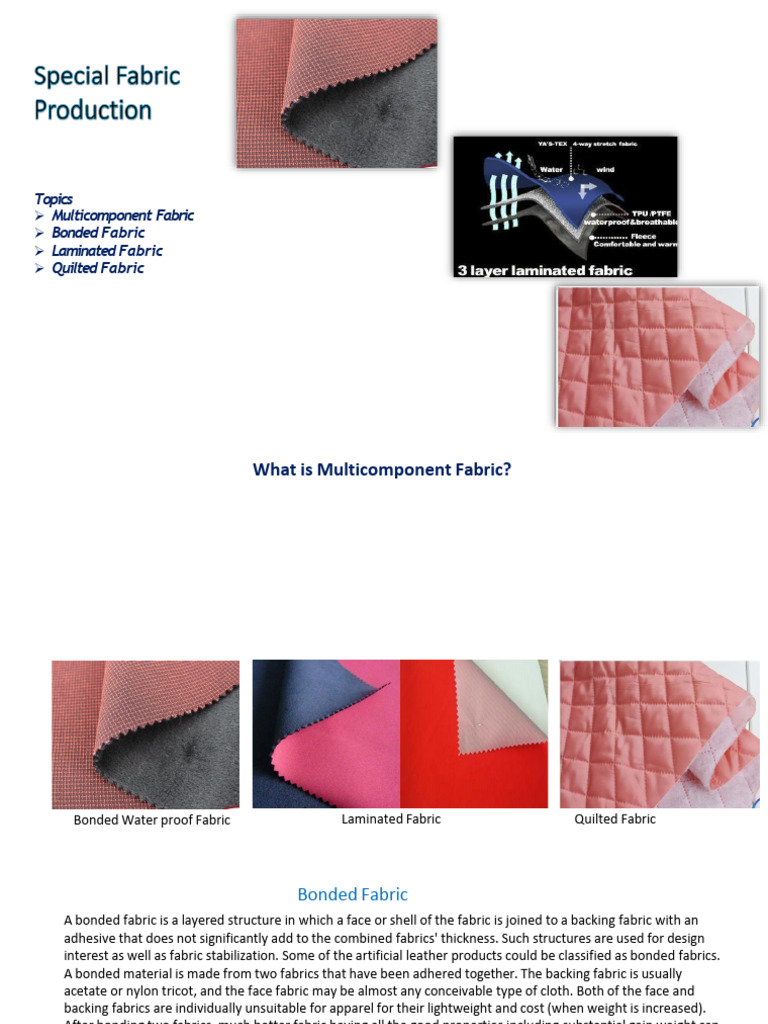 Special Fabric | PDF | Textiles | Lamination