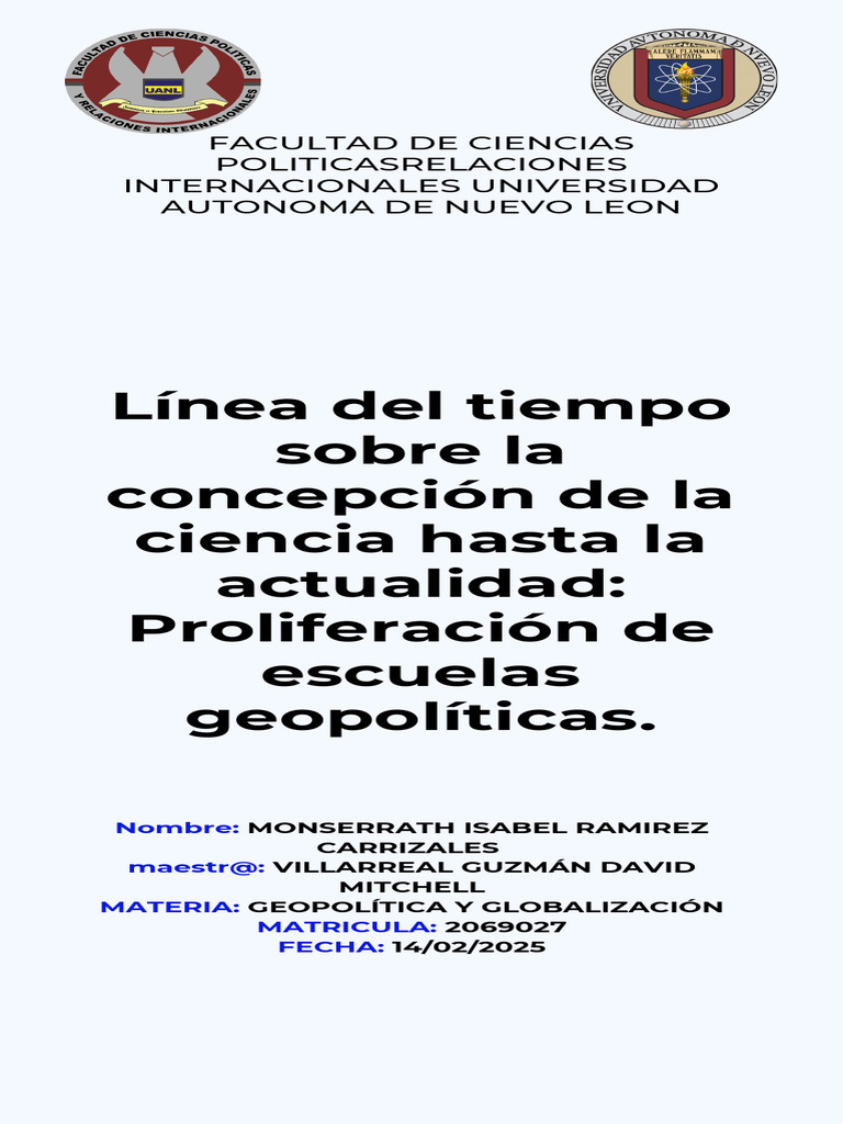 Monserrath Isabel Ramirez Carrizales ACT 1.1. | PDF | Geopolítica | Science