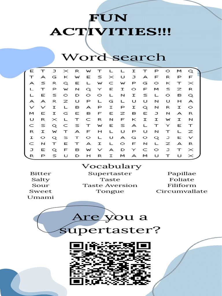 Word Search: FUN Activities!!! | PDF