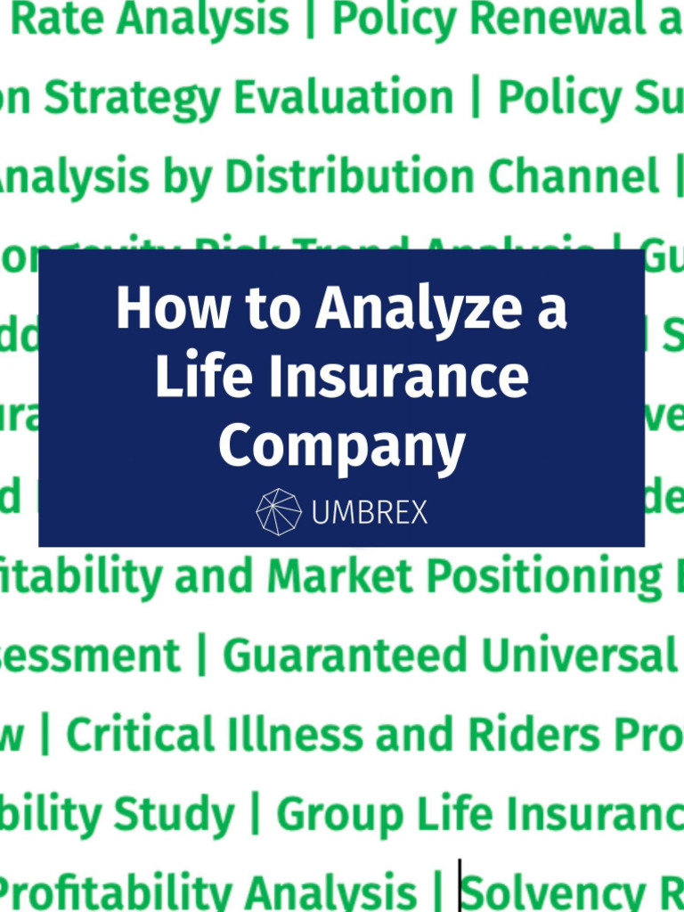 How To Analyze A Life Insurance Company | PDF | Insurance | Life Insurance