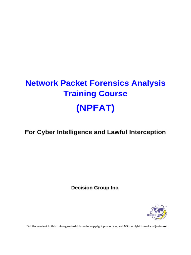 Npfat - v5 - p281 (DG) 2023 Lars Edit | PDF | Computer Network | Digital Forensics