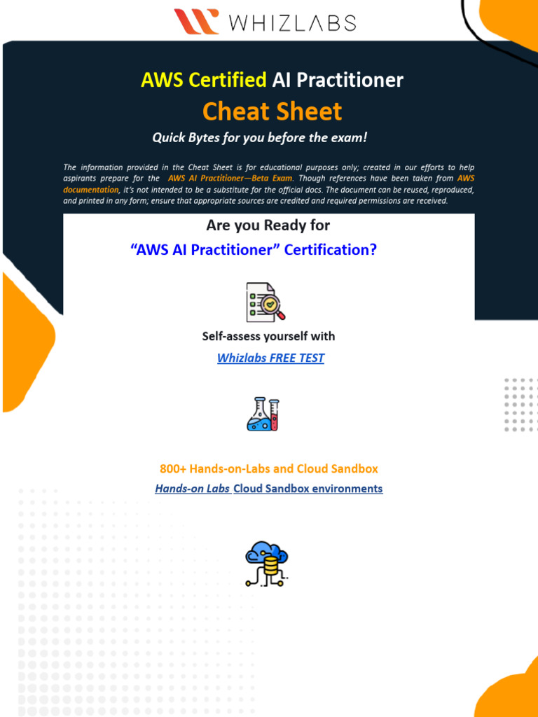 Cheat Sheet AWS AI Practitioner | PDF | Artificial Intelligence ...