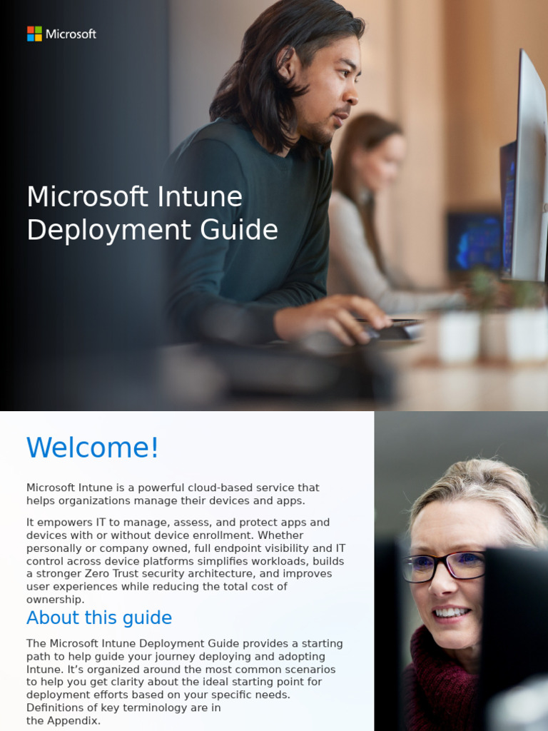 Microsoft Intune Deployment Guide | PDF | Mobile App | Computer Security