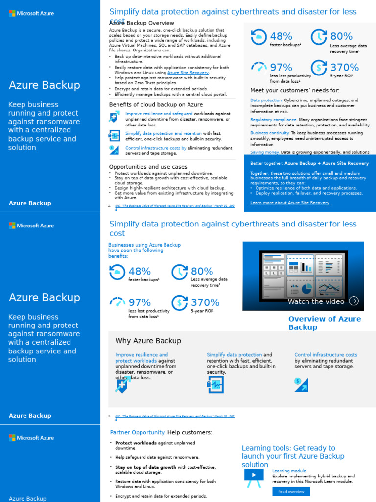 Get Started - Azure Backup | PDF | Backup | Cloud Computing